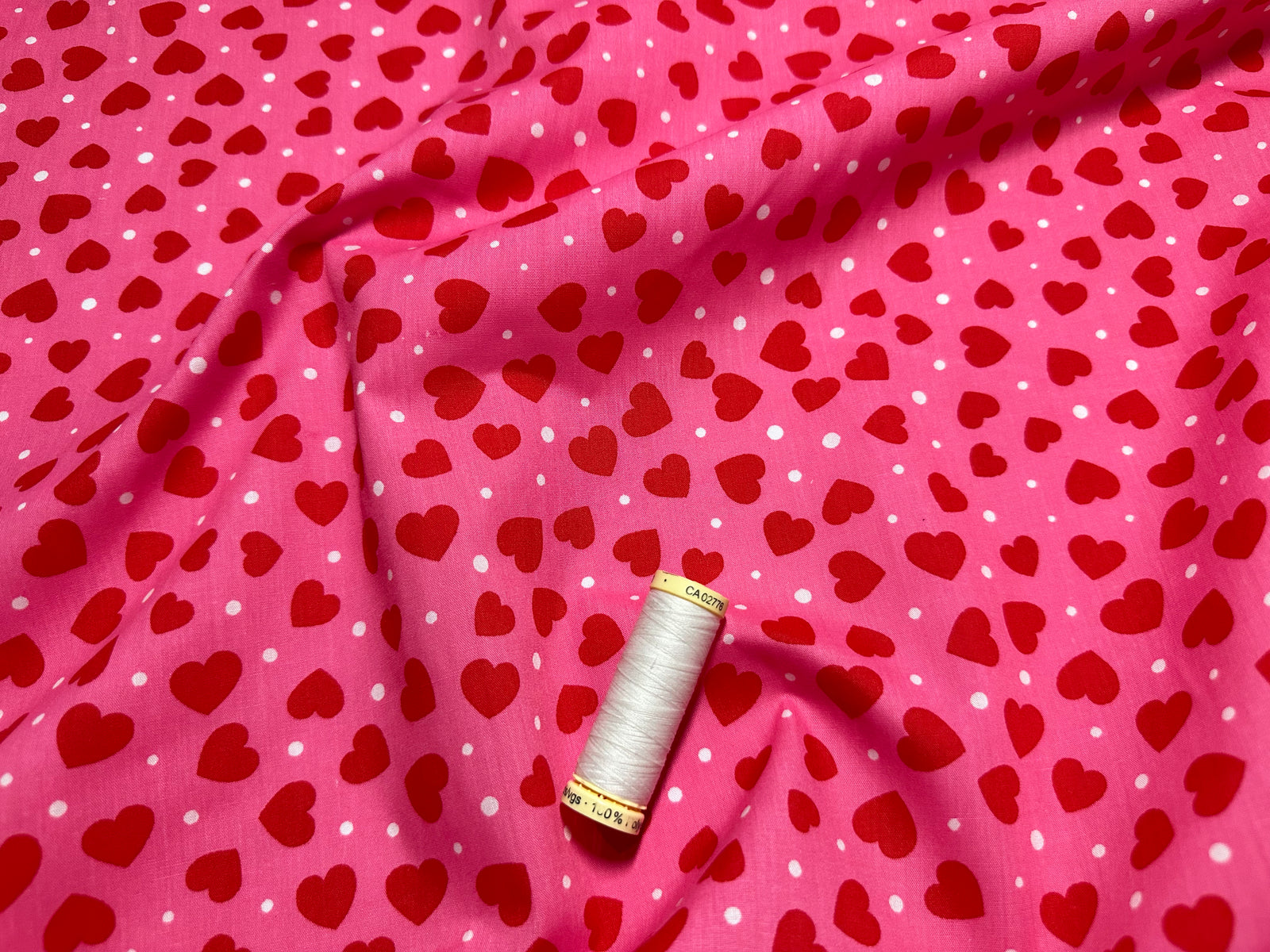 Pink Red Dots Background