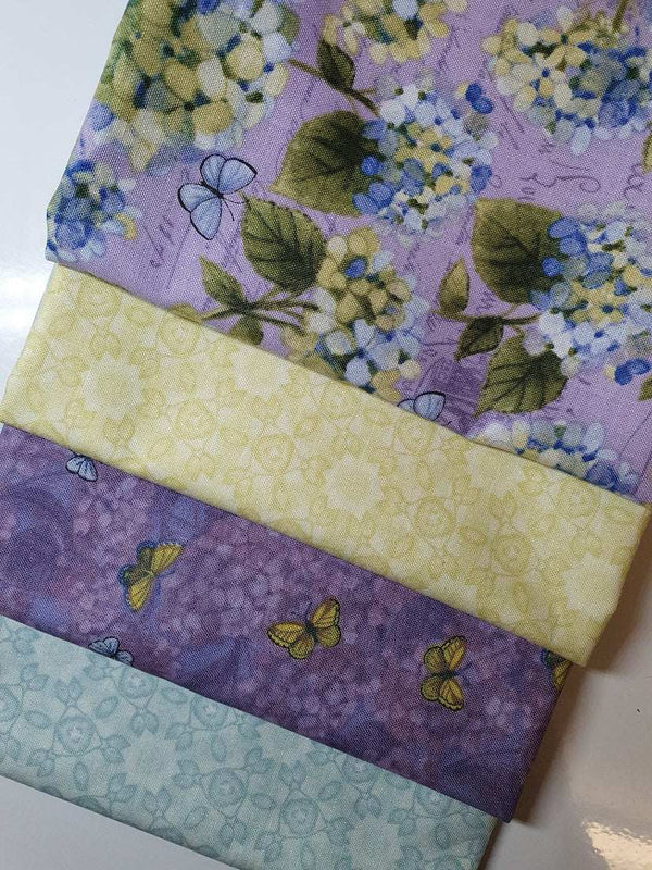 Clothworks Marcella Collection & Heavenly Hydrangeas Fat Quarter Bundle ...