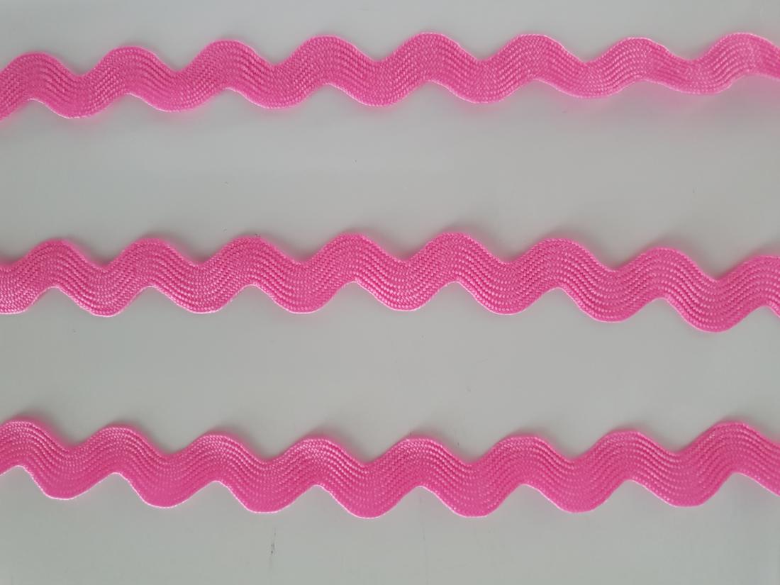 Ric Rac Trim Premium Quality Hot Pink 15mm Wide - The Little Fabric Shop