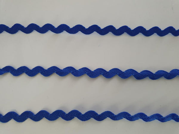 Ric Rac Trim Premium Quality Royal Blue 5mm Wide - The Little Fabric Shop