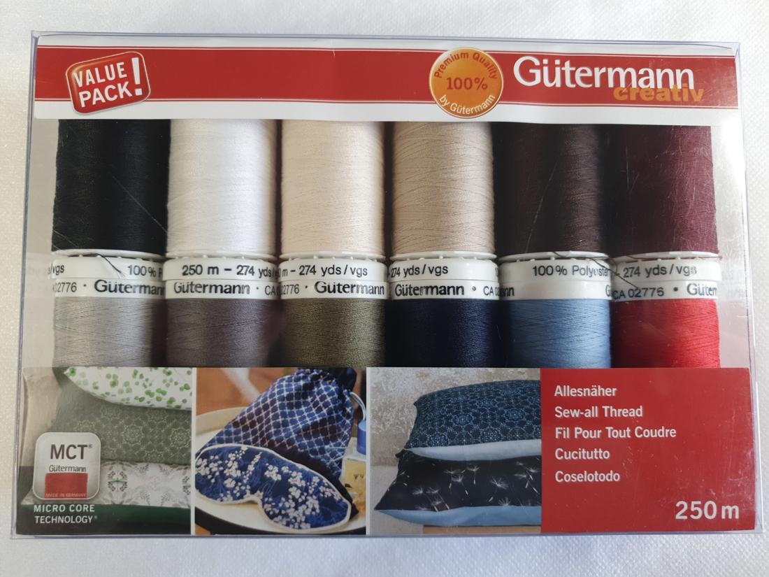 Gutermann Thread Set Sew-All 12 x 250m Assorted Colors - The Little ...