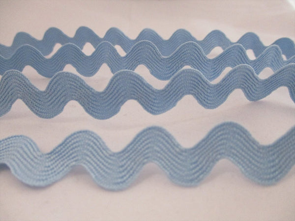 Ric Rac Trim Premium Quality Sky Blue 15mm Wide - The Little Fabric Shop